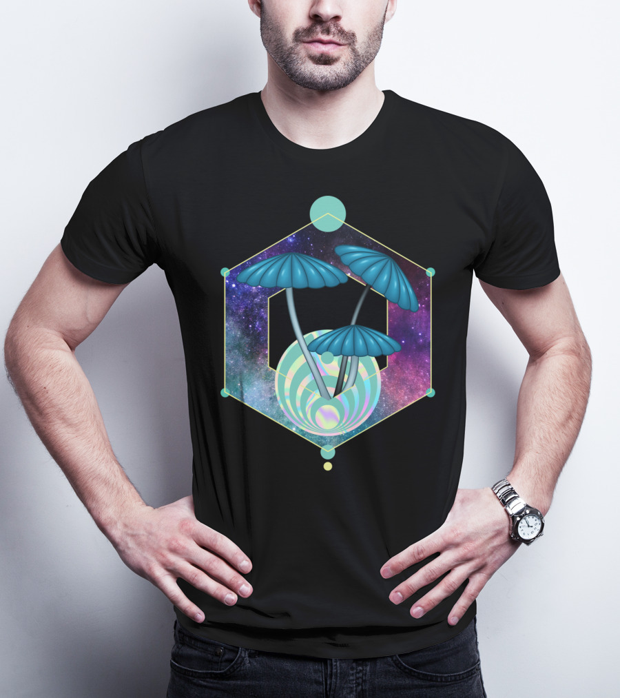 Bass Head Nectar Galaxy Mushroom Trip Dubstep T-Shirt