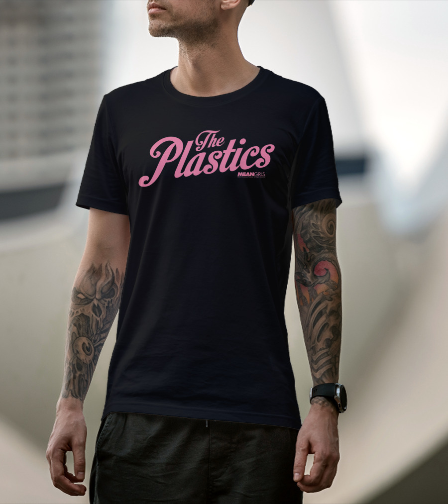 The Plastics Mean Girls Pink Script T-Shirt