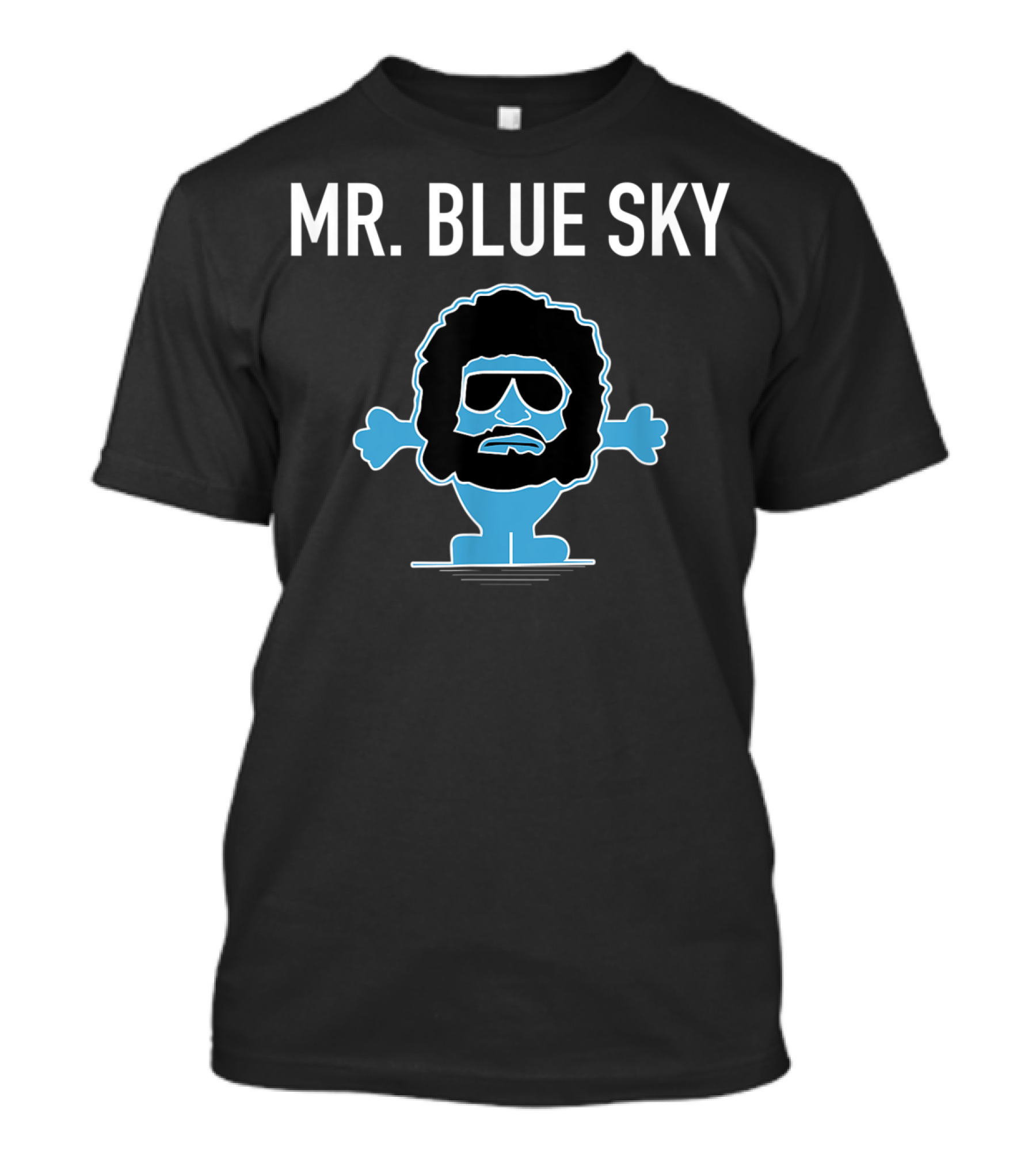 Mr Blue Sky Blue Lovers Character With Sunglasses T-Shirt