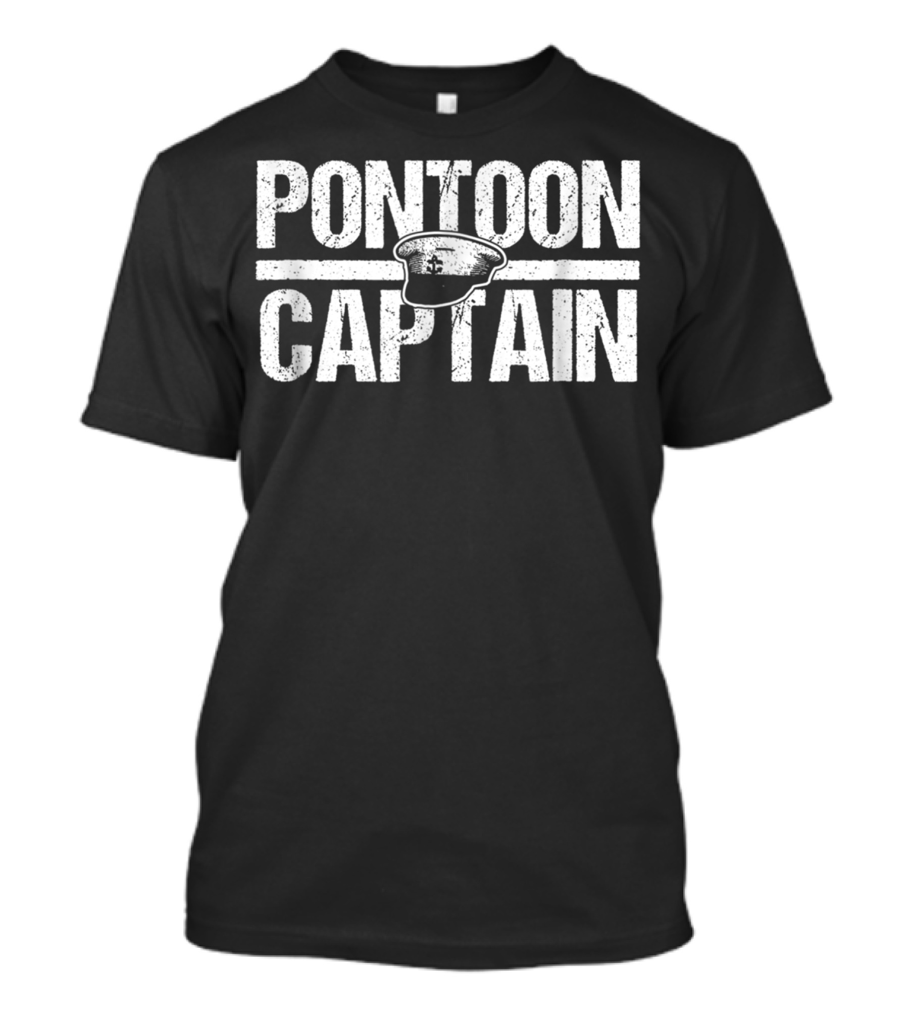 Pontoon Captain Nautic Tri Toons Family Boat Hat T-Shirt