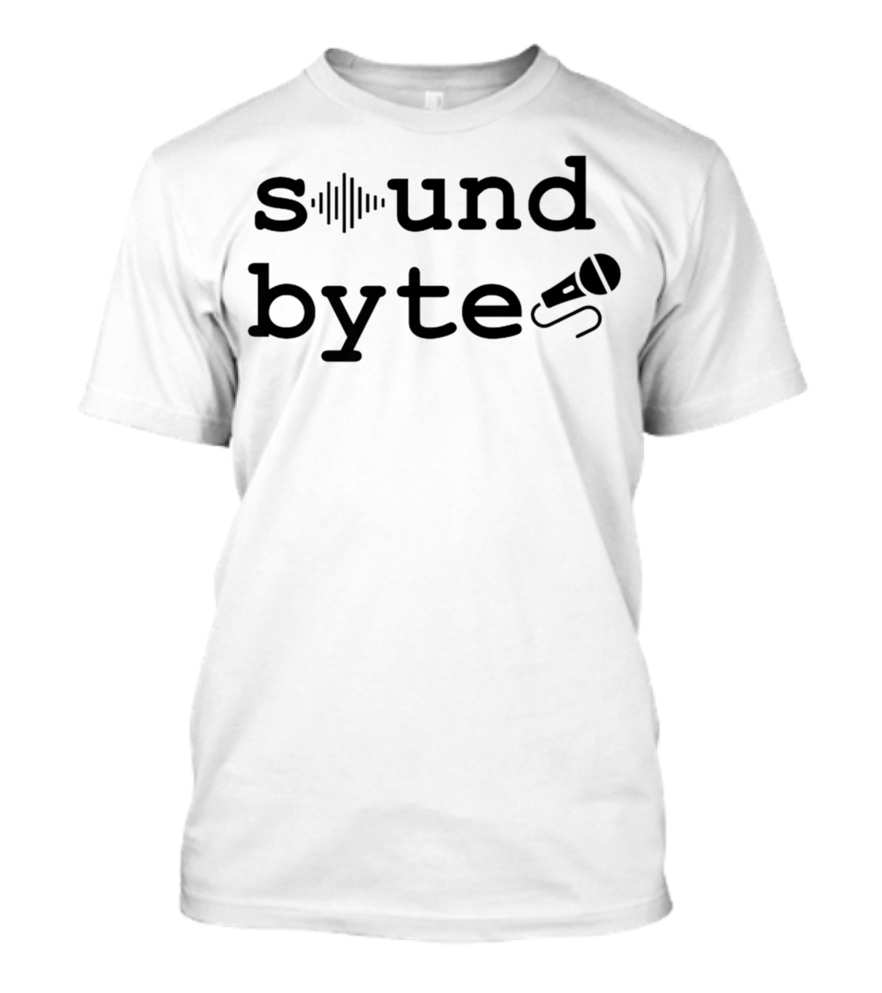 Sound Byte With Microphone And Soundwave T-Shirt