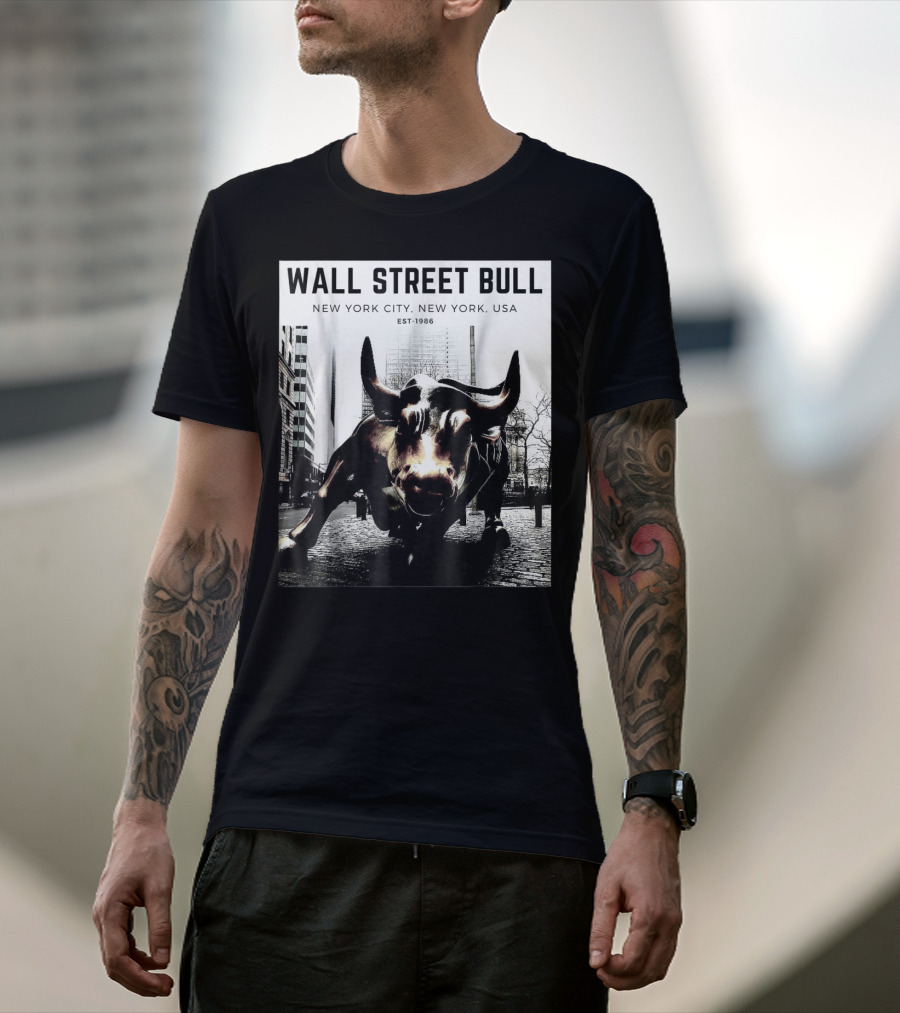 Wall Street Bull New York City EST-1986 T-Shirt