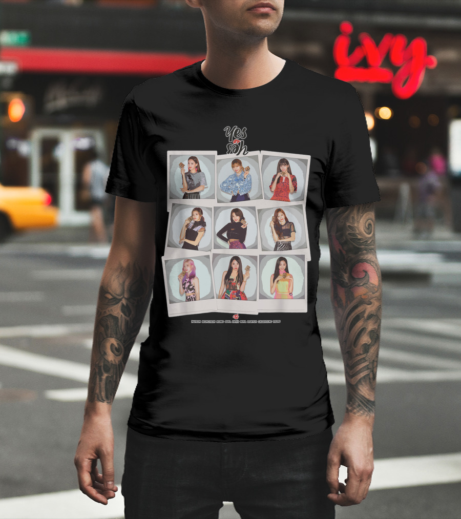KPop Twice Yes Or Yes Sana Momo Nayeon Dahyun Jihyo Tzuyu Jeongyeon Chaeyoung Mina T-Shirt