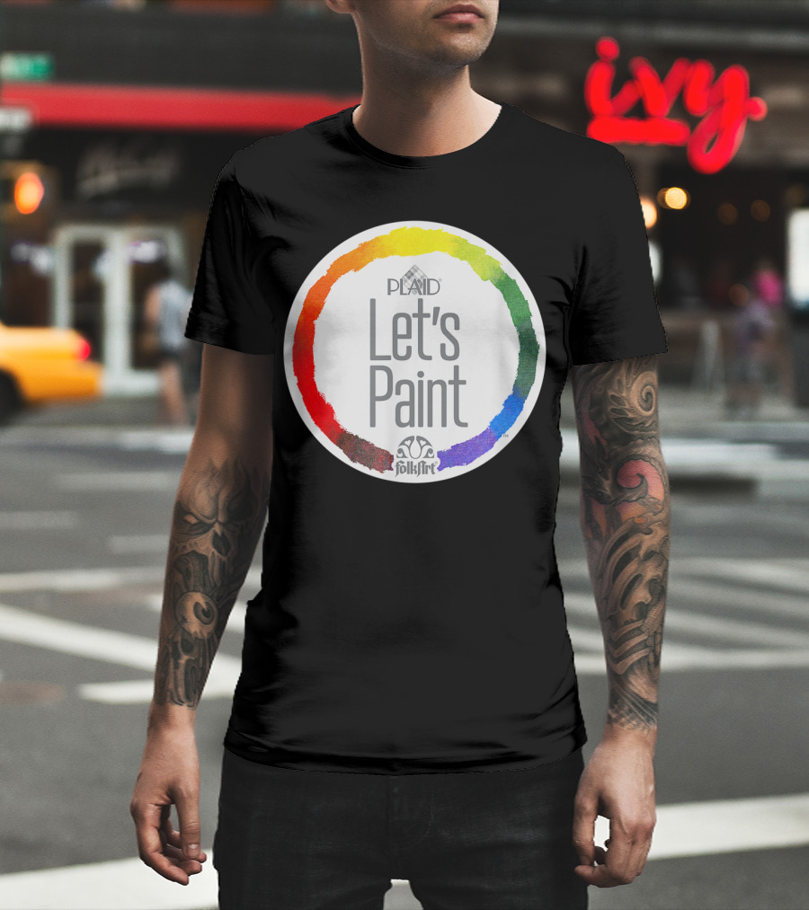 Plaid FolkArt Let's Paint Color Wheel T-Shirt