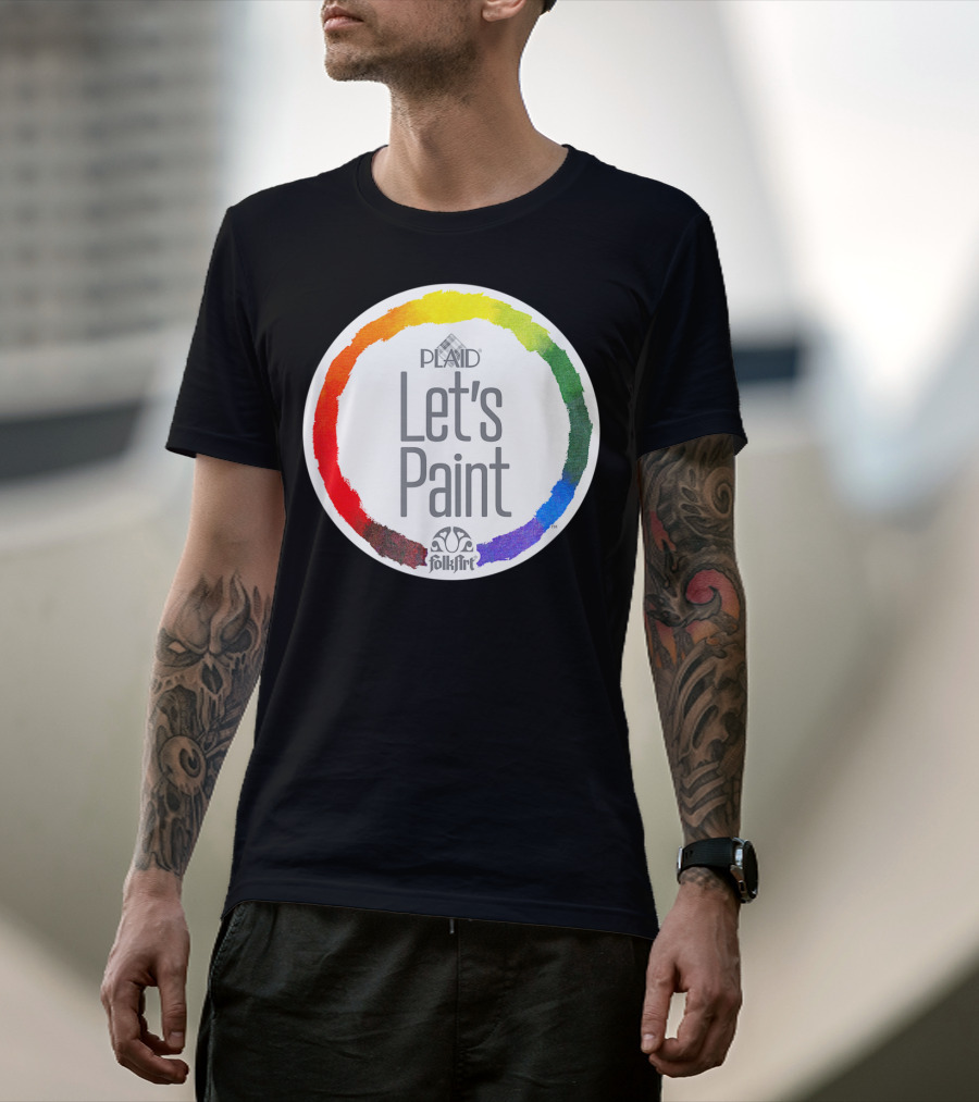 Plaid FolkArt Let's Paint Color Wheel T-Shirt