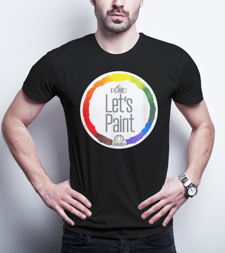 Plaid FolkArt Let's Paint Color Wheel T-Shirt