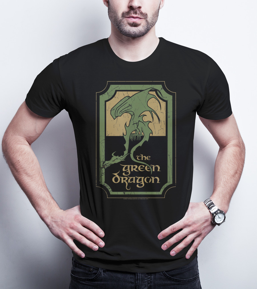The Green Dragon Tavern Lord Of The Rings Fantasy T-Shirt