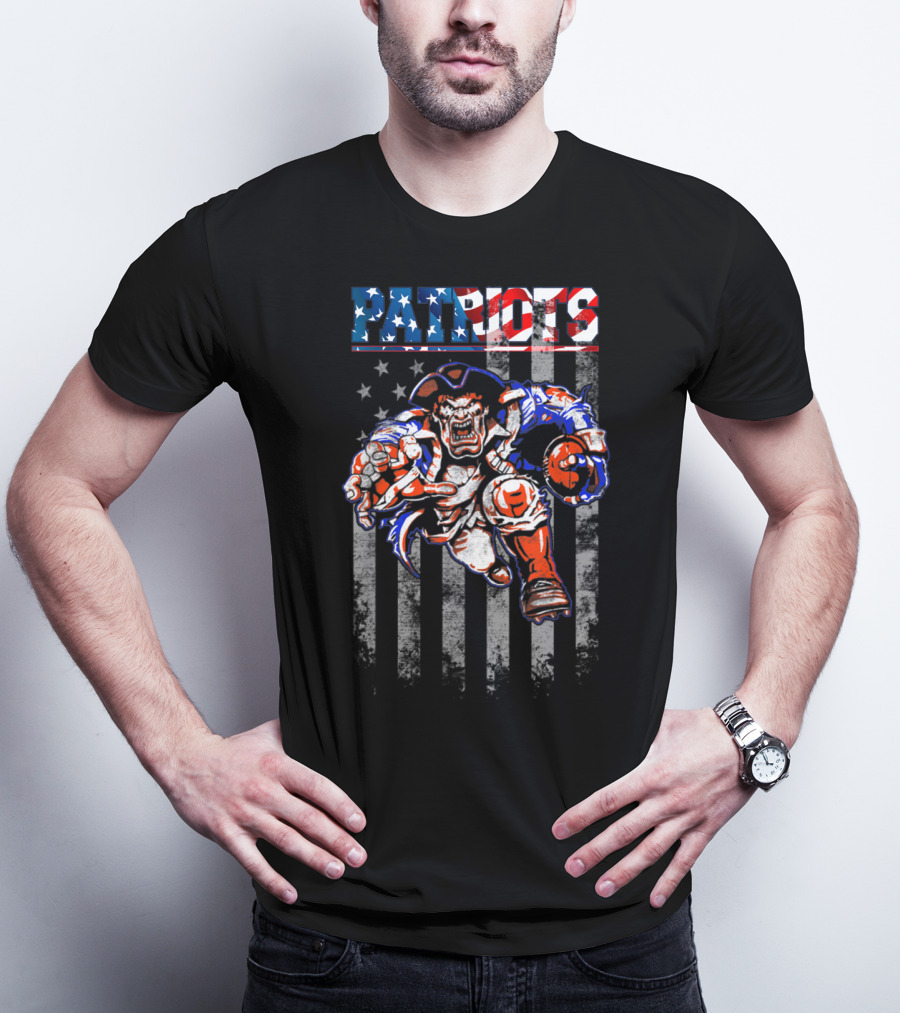 Patriotic American Football Fans New England Patriots T-Shirt