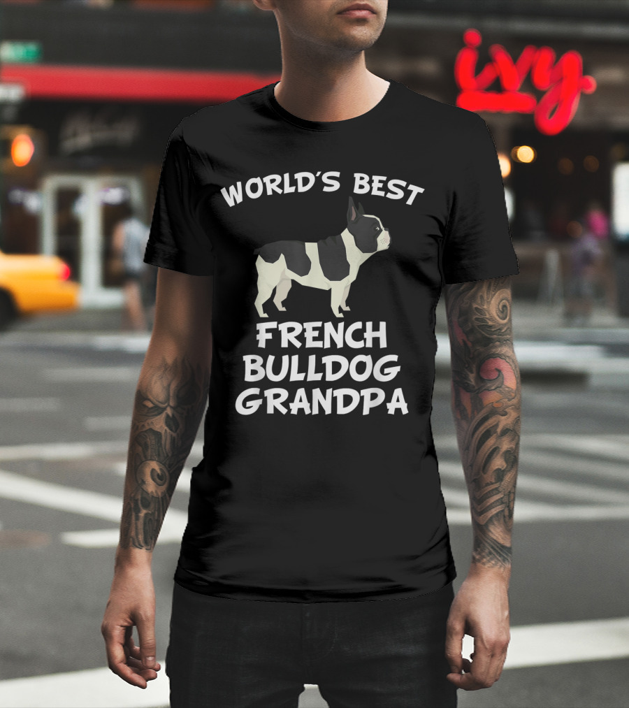 World's Best French Bulldog Grandpa T-Shirt