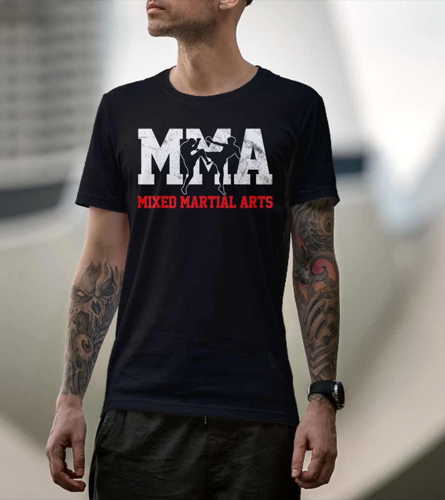 MMA Mixed Martial Arts Kickboxin Fighter T-Shirt