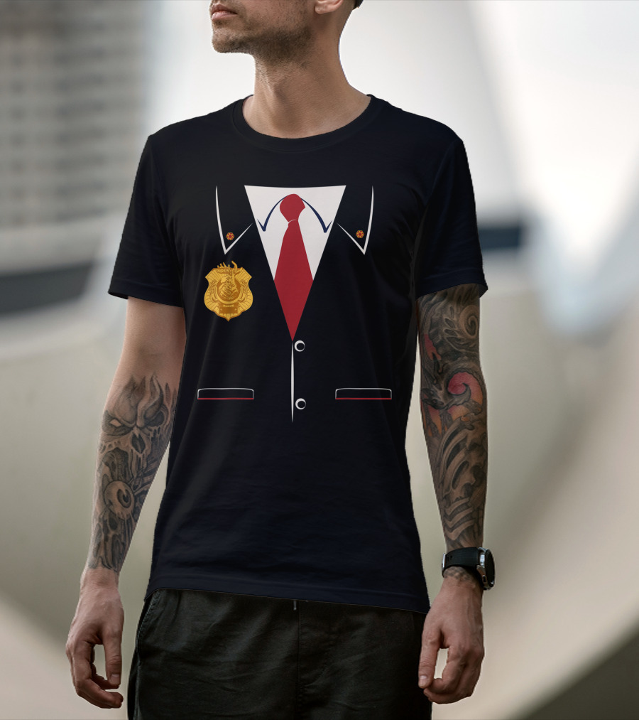 Odd Squad Agent Suit Badge And Tie T-Shirt