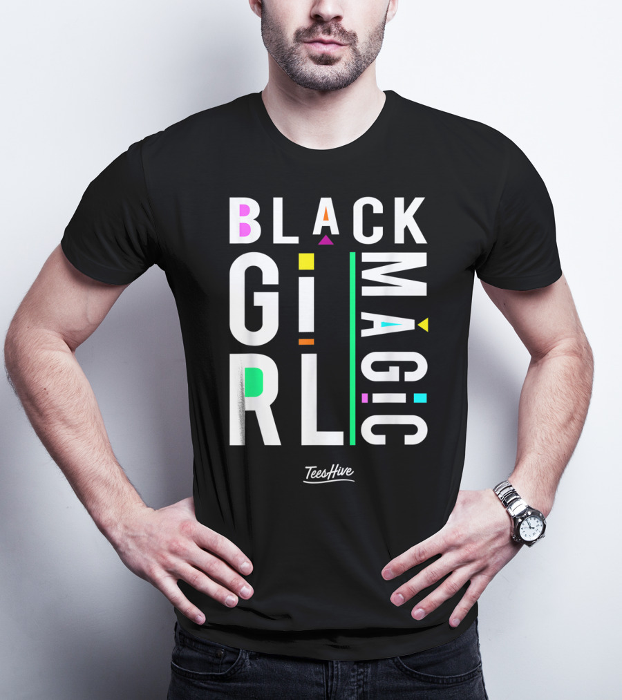 Proud Black Girl Magic By TeesHive T-Shirt