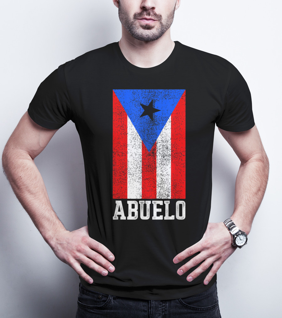 Puerto Rico Flag Abuelo T-Shirt