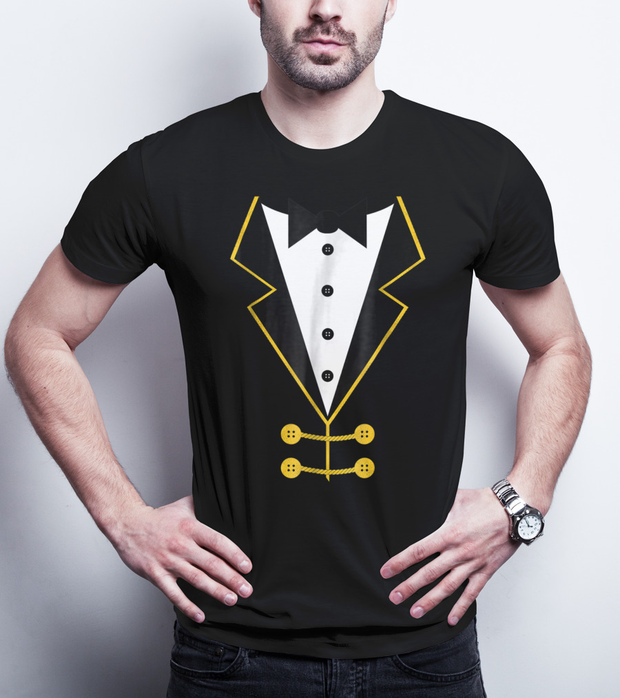 Ringmaster Circus Tuxedo Costume Black Tie Event T-Shirt