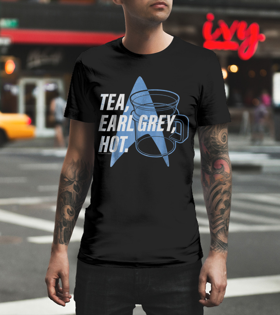 Star Trek Next Generation Tea Earl Grey Hot Vintage Logo Mug T-Shirt