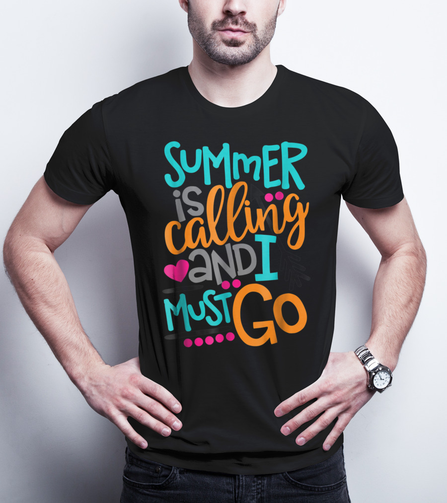 Summer Is Calling And I Must Go Heart Arrow T-Shirt