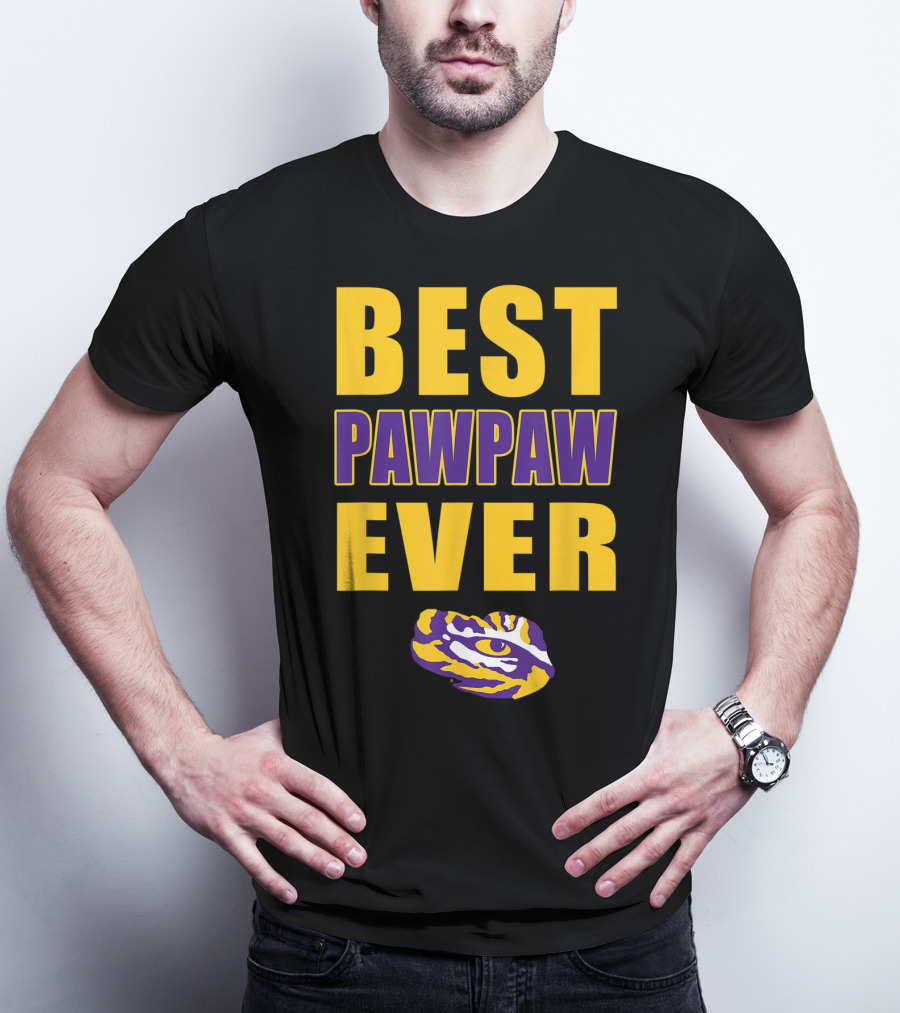 Best Pawpaw Ever LSU Tigers Fan T-Shirt