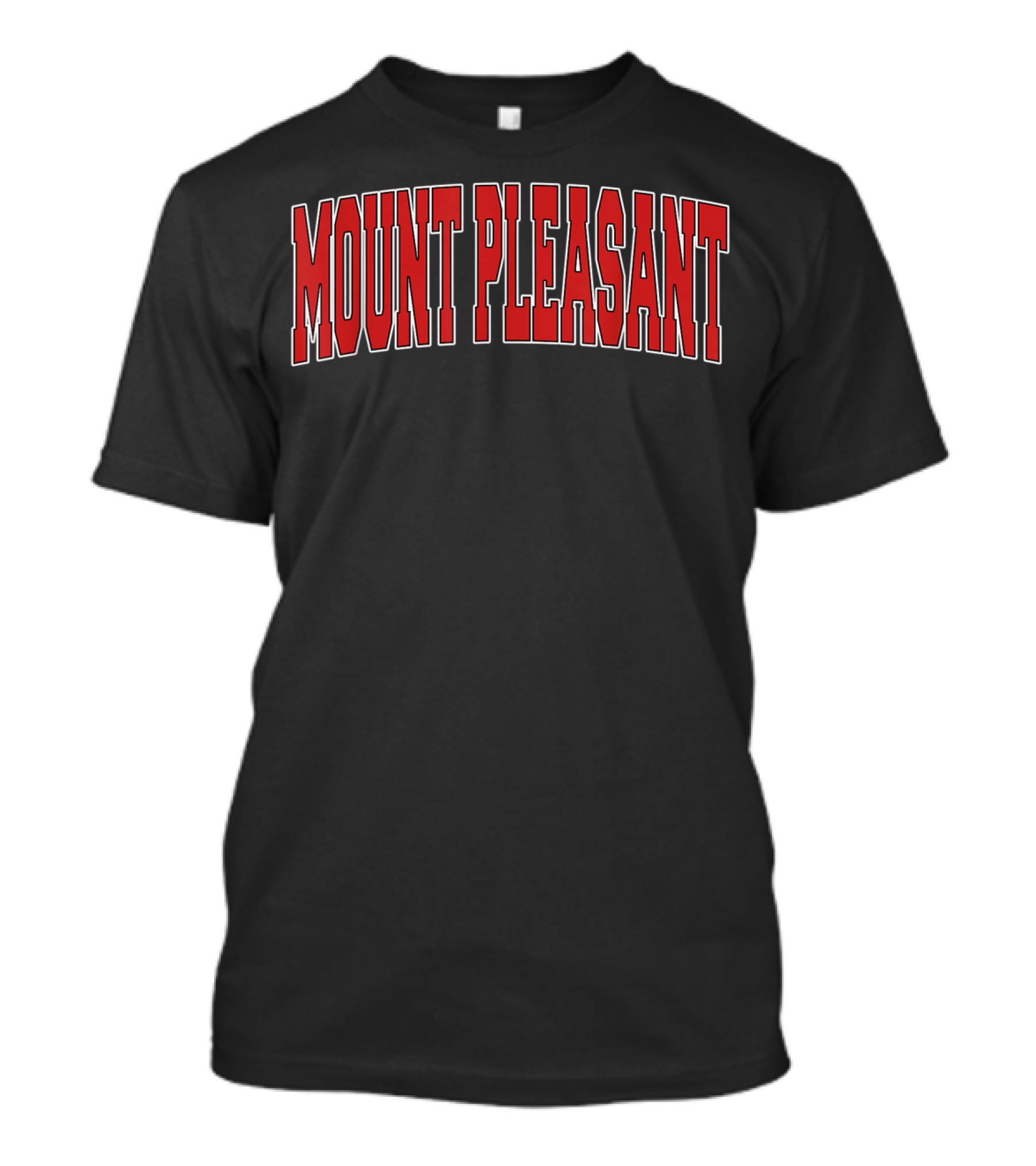 Mount Pleasant Tennessee Varsity Red Text USA Sports T-Shirt