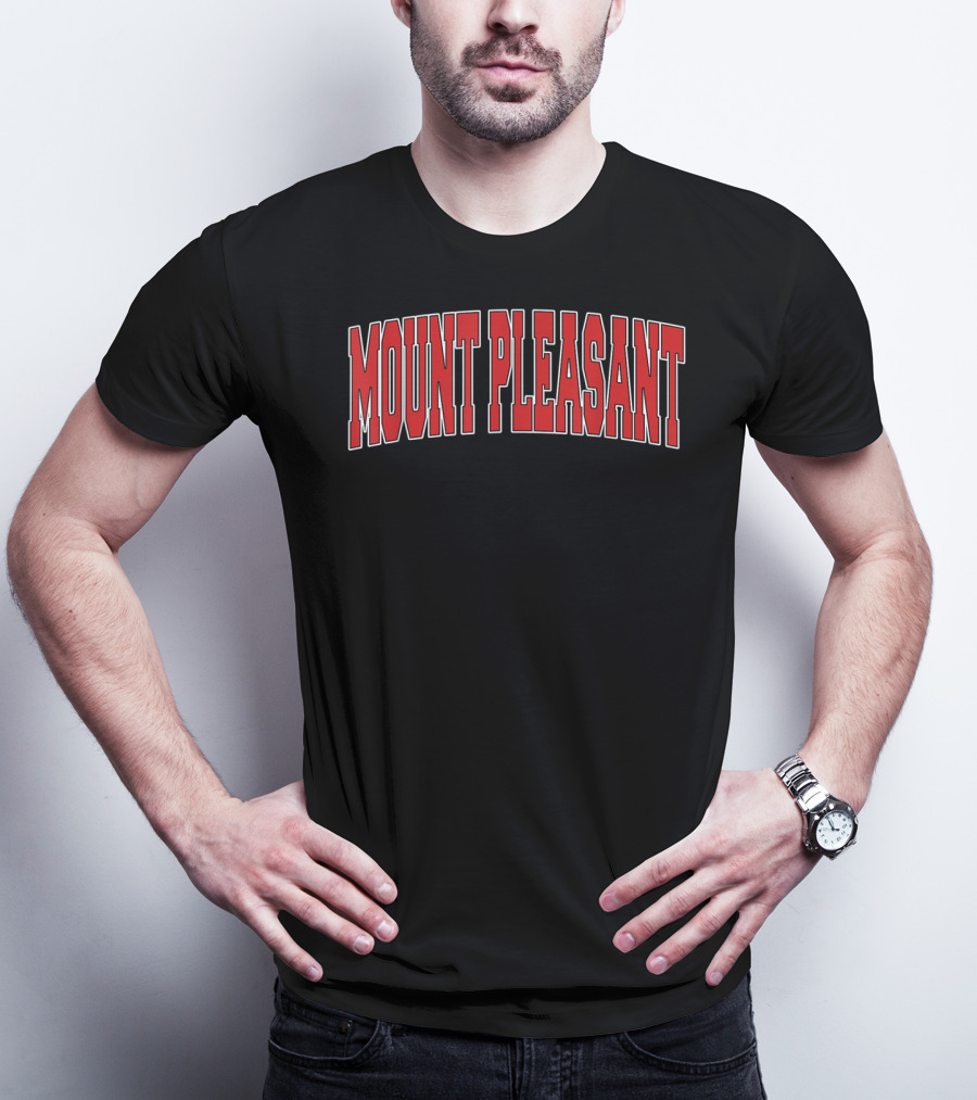 Mount Pleasant Tennessee Varsity Red Text USA Sports T-Shirt