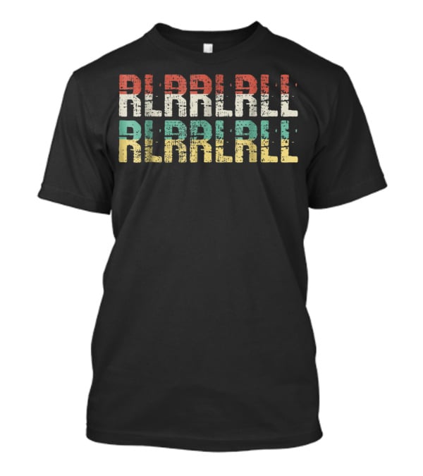 RLRRLRLL Vintage Paradiddle Drum T-Shirt