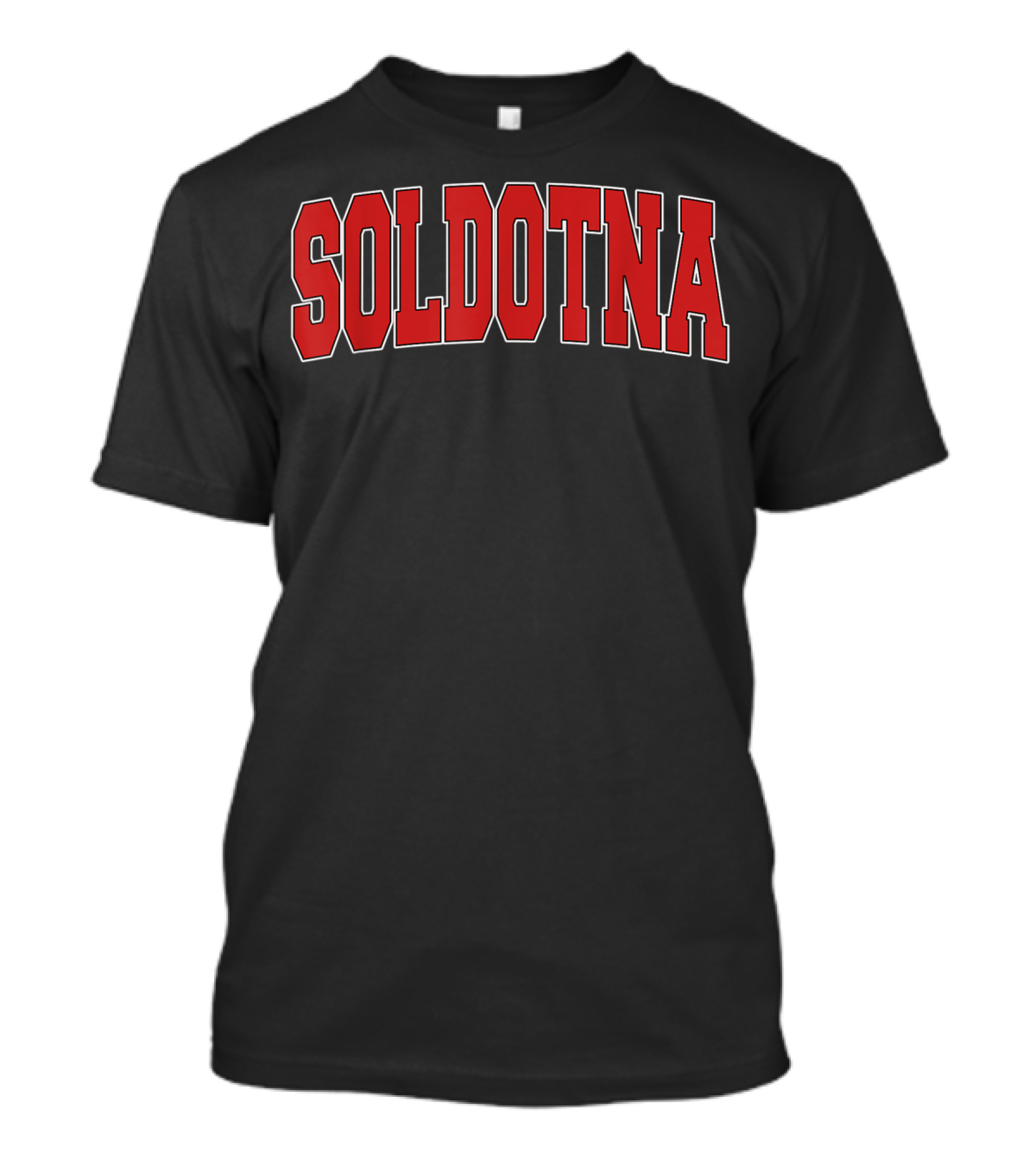 Soldotna AK Alaska Varsity Style USA Athletic Arch T-Shirt