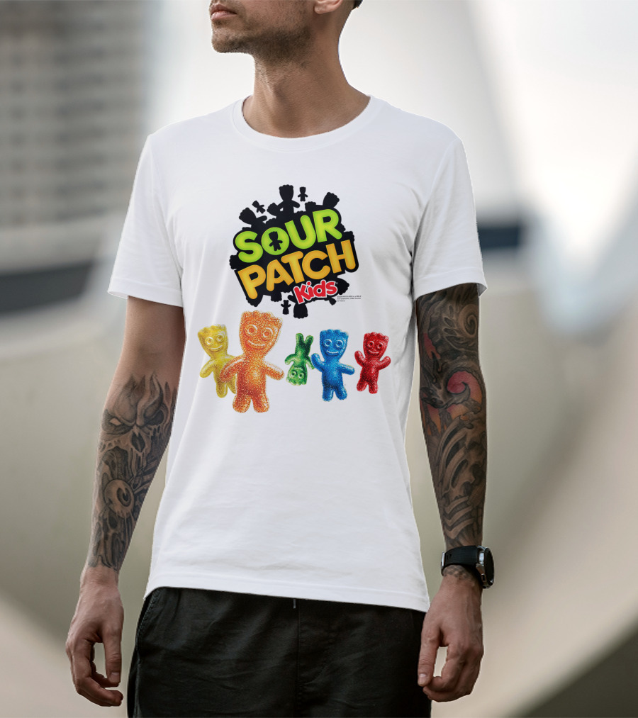 Sour Patch Kids Candy Colorful Characters T-Shirt