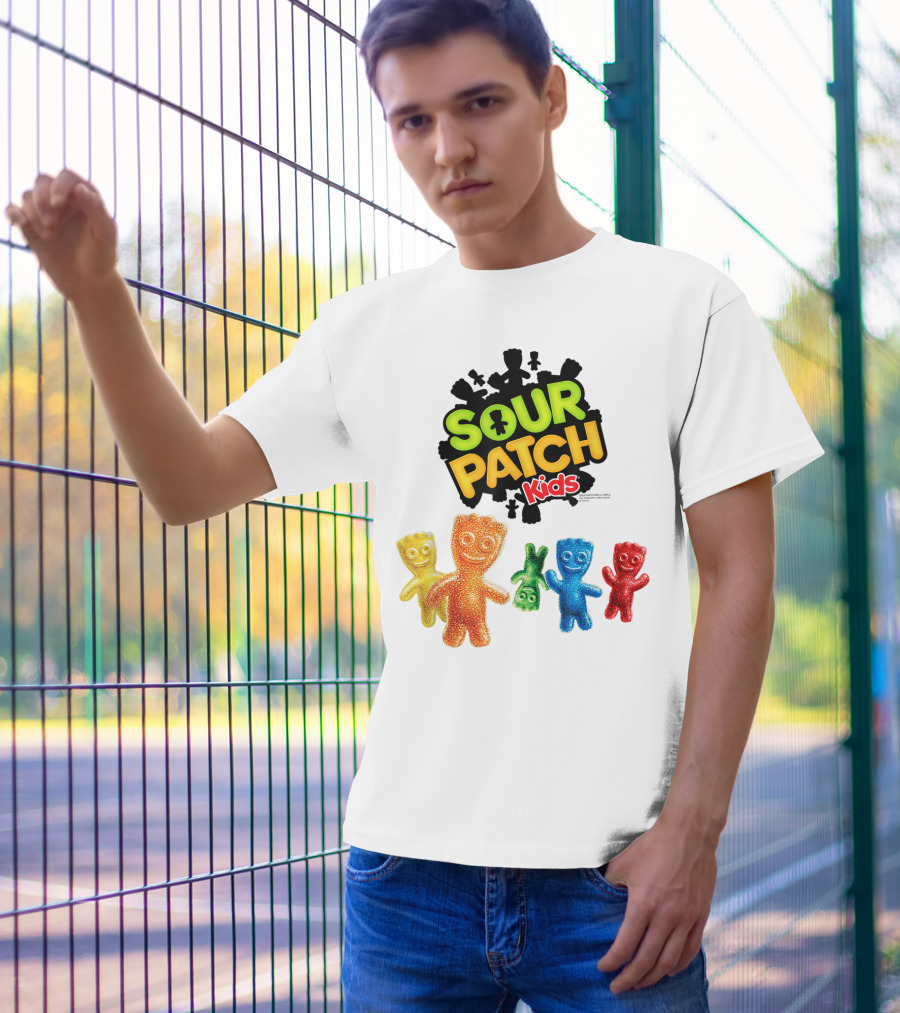 Sour Patch Kids Candy Colorful Characters T-Shirt