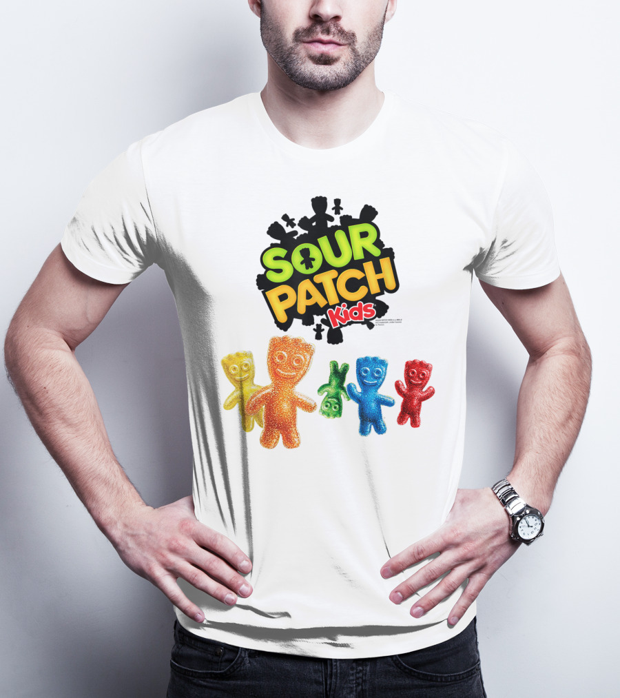 Sour Patch Kids Candy Colorful Characters T-Shirt