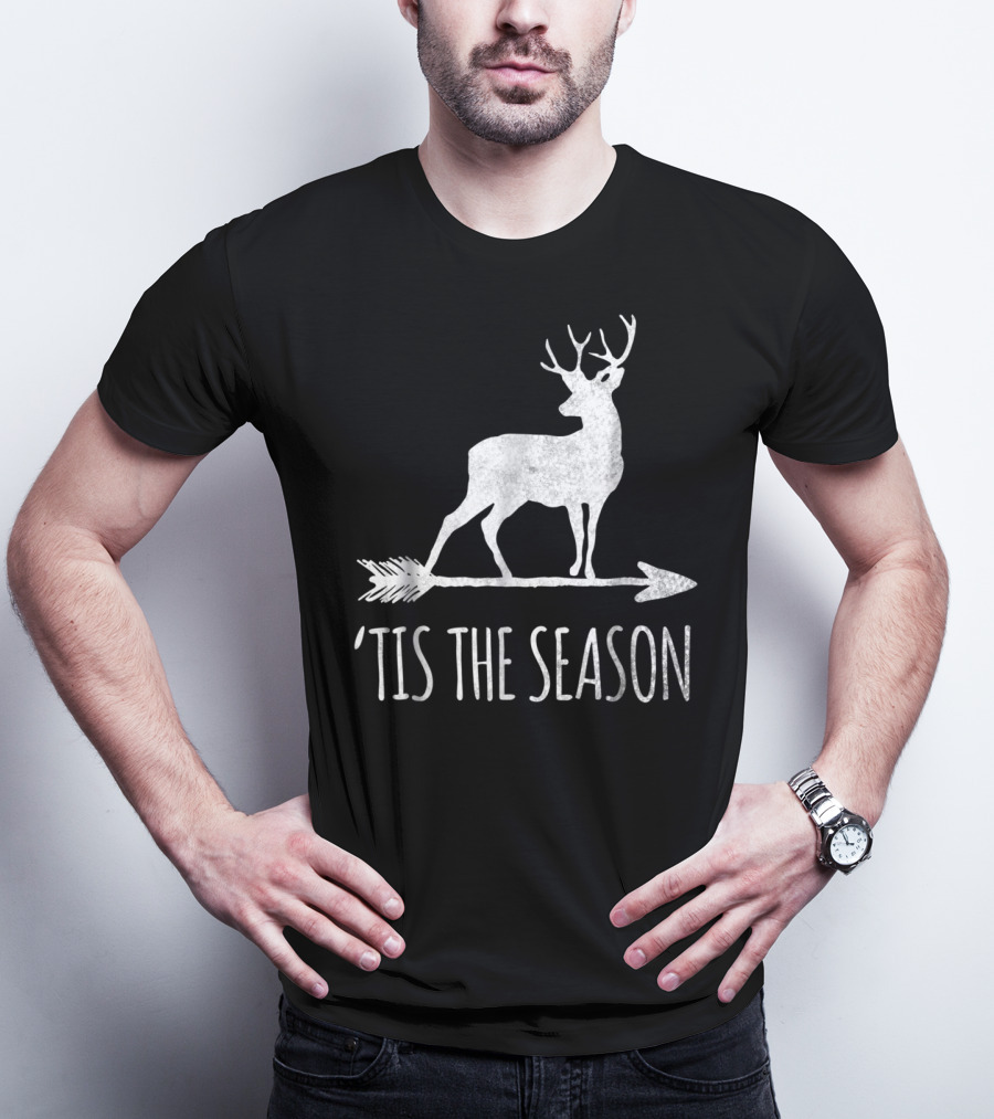 Tis The Season Funny Deer Bow Hunting Arrow T-Shirt