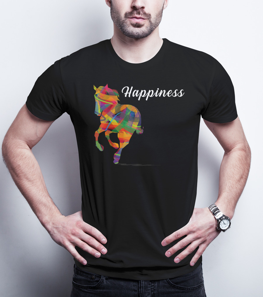 Happiness Colorful Cute Horse T-Shirt