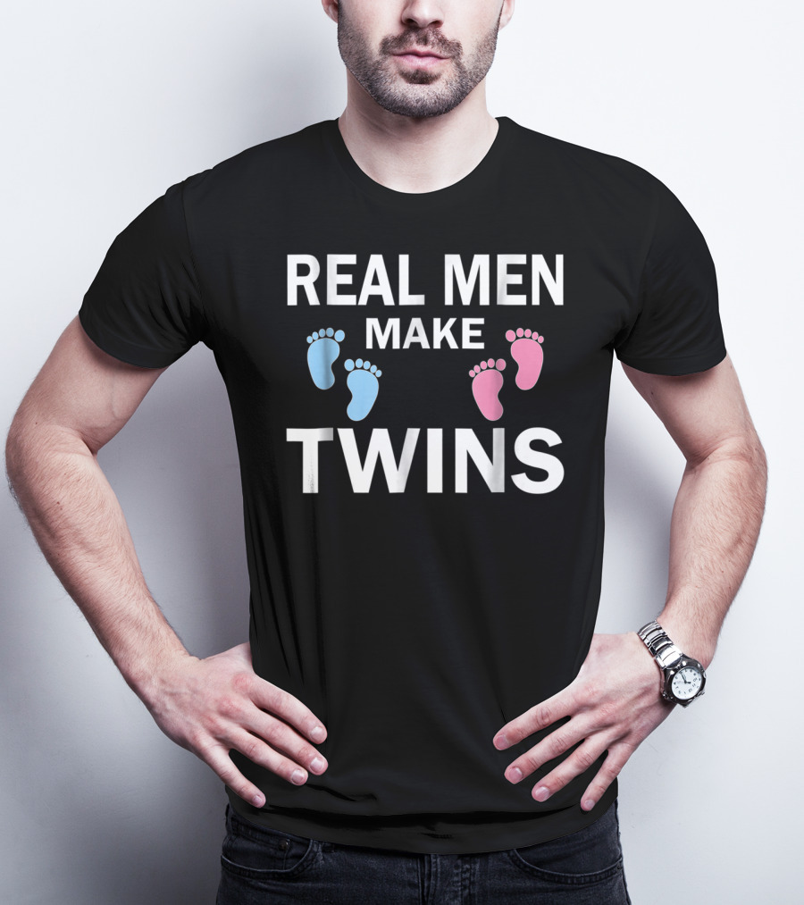 Real Men Make Twins Father's Day Funny New T-Shirt