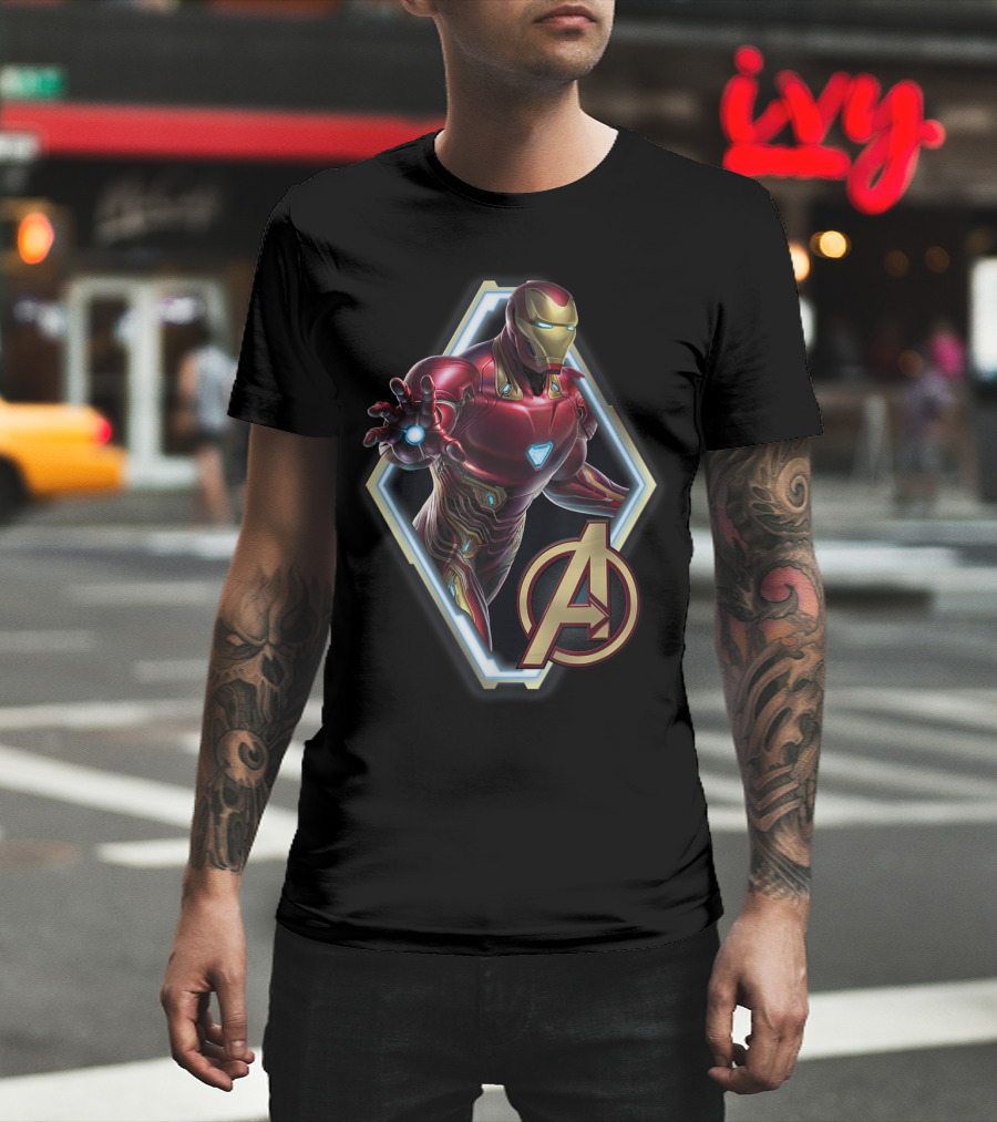 Iron Man Avengers Endgame Iconic Armor Pose T-Shirt
