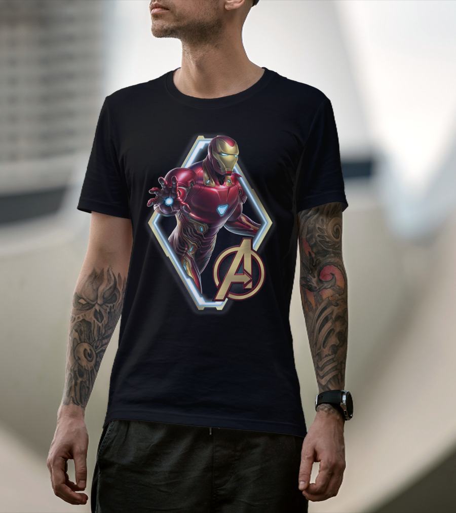 Iron Man Avengers Endgame Iconic Armor Pose T-Shirt