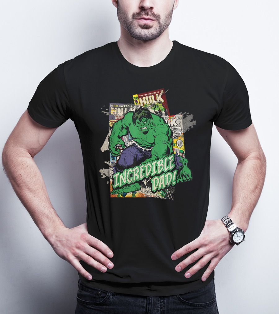 Marvel Hulk The Incredible Hulk Incredible Dad T-Shirt