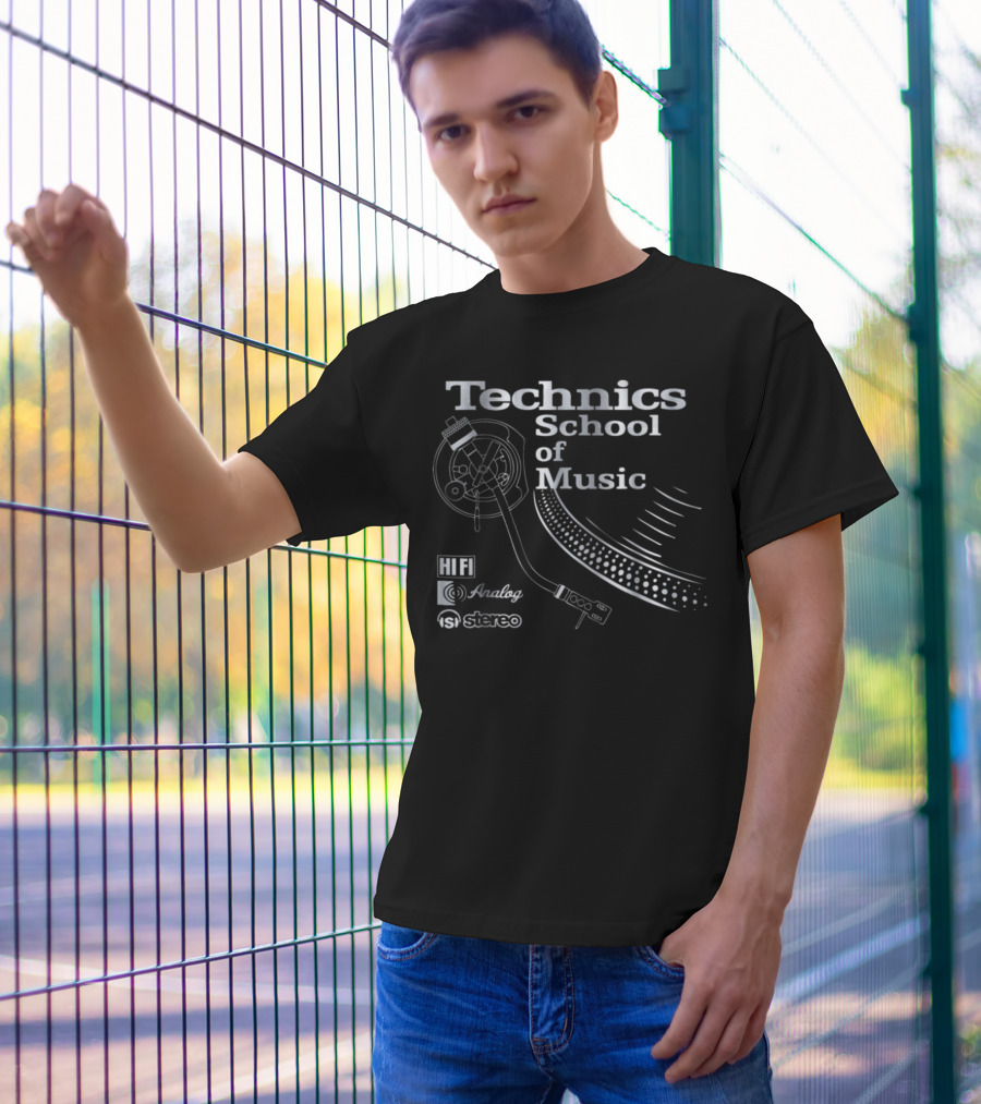 Technics School Of Music Analog Hifi Stereo Turntable T-Shirt
