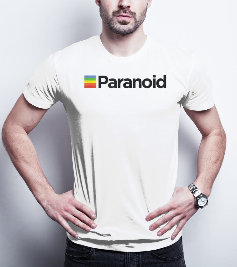 Paranoid Aesthetic Rainbow Stripe Vaporwave Vintage Fashion T-Shirt