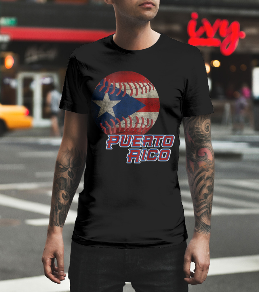 Boricua Pride Puerto Rico Flag Baseball T-Shirt
