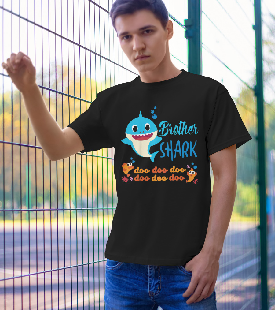 Brother Shark Doo Doo Doo Kids Baby Shark T-Shirt