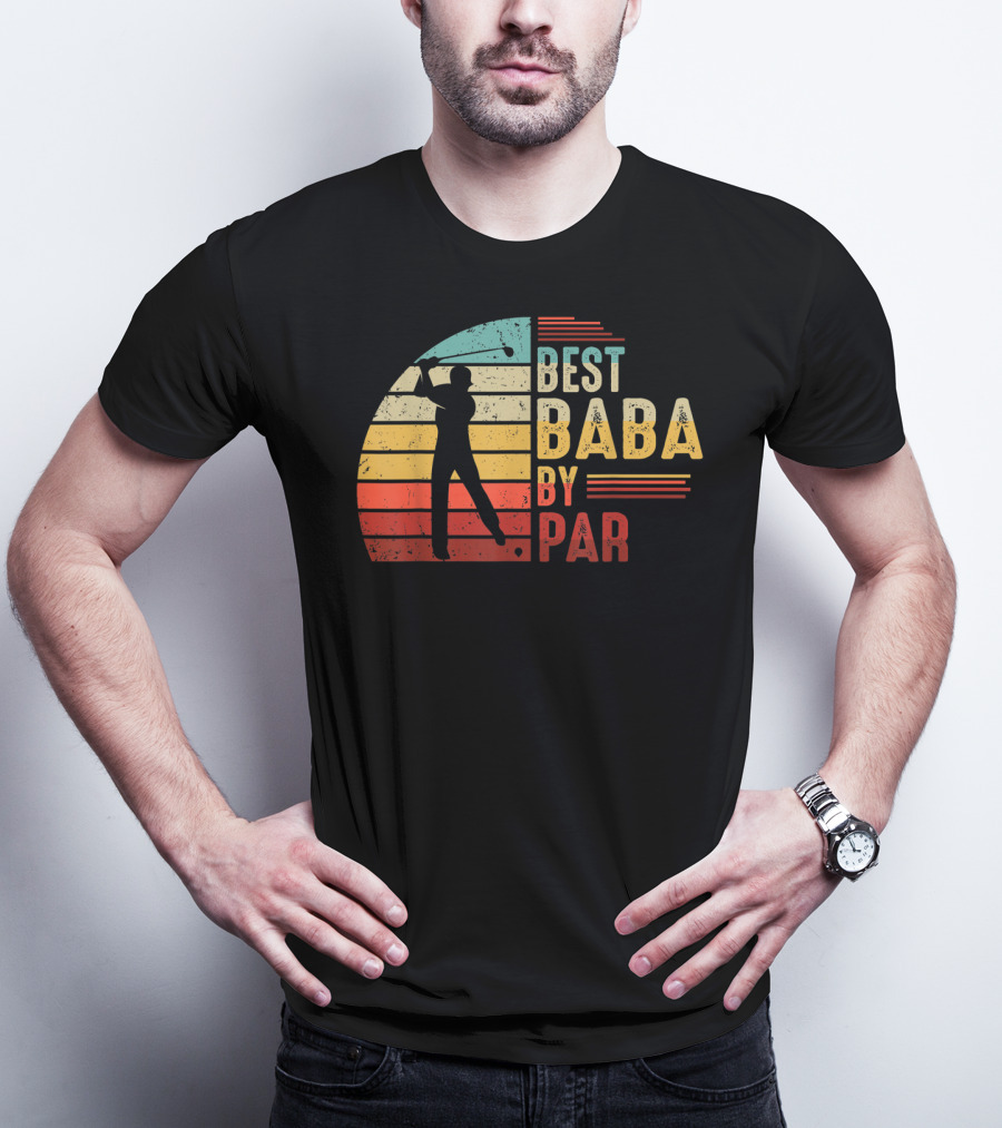 Best Baba By Par Golf Lover Mens Fathers T-Shirt