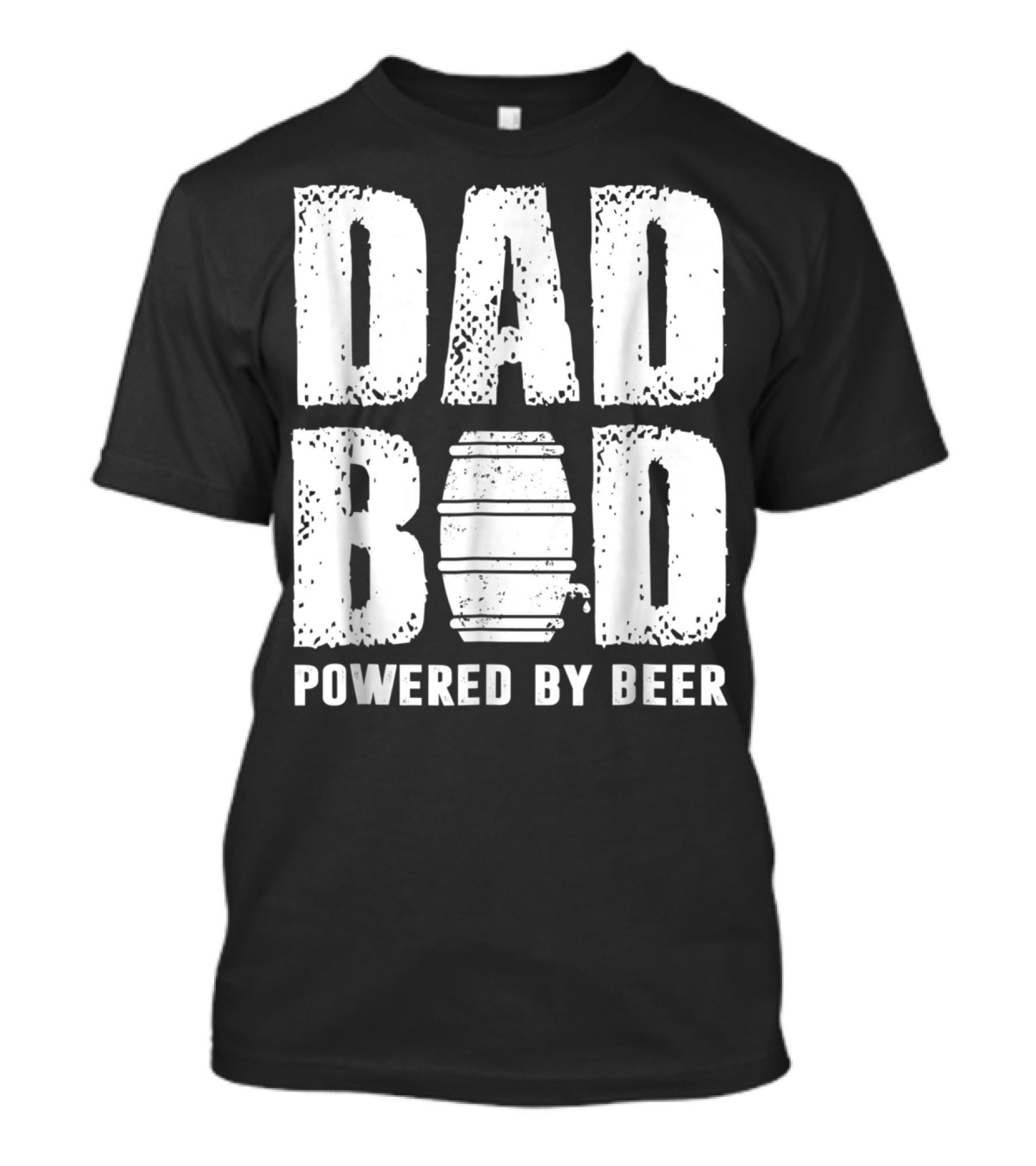 Dad Bod Powered By Beer Fun With Keg T-Shirt
