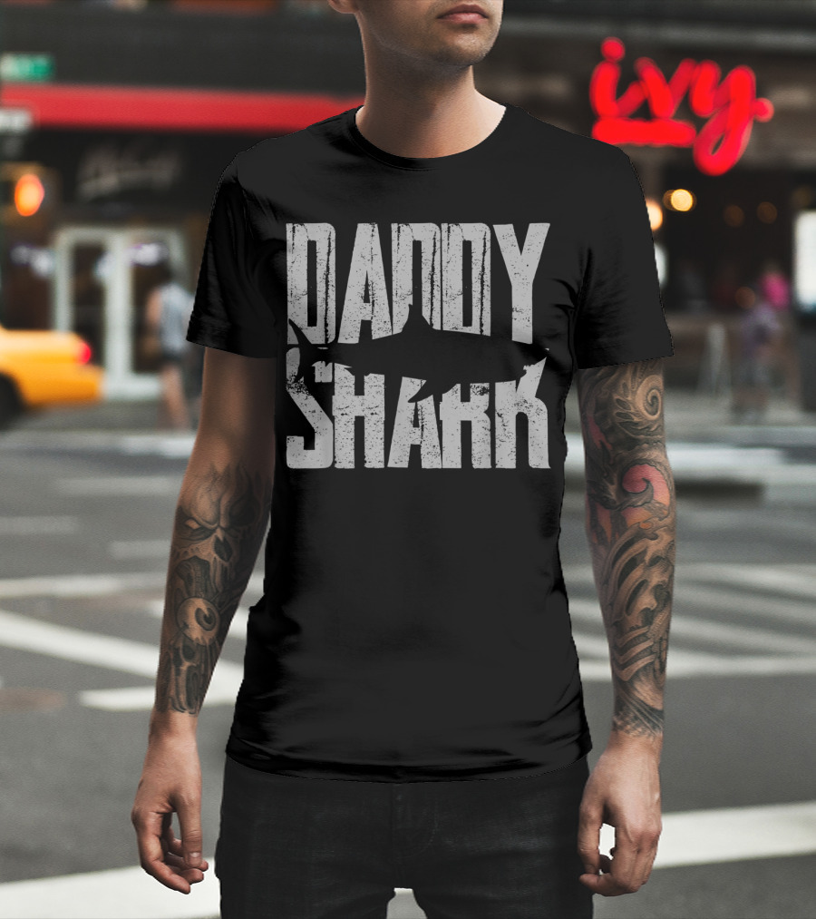 Daddy Shark Doo Doo Mens T-Shirt