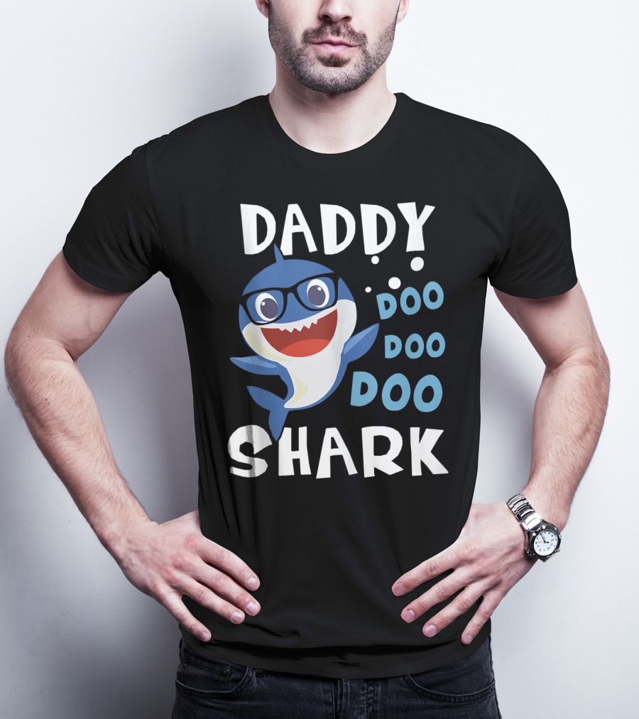 Daddy Shark Doo Doo Doo Funny Baby Mommy T-Shirt