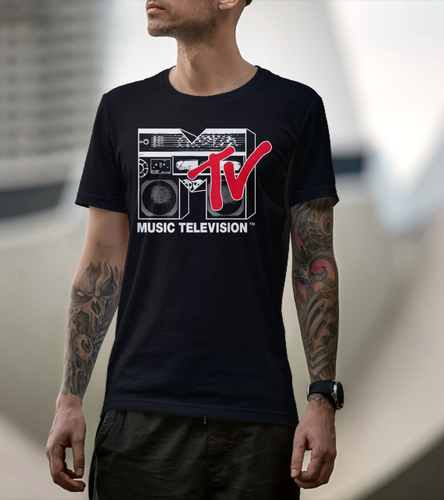 MTV Music Television Red Boombox T-Shirt