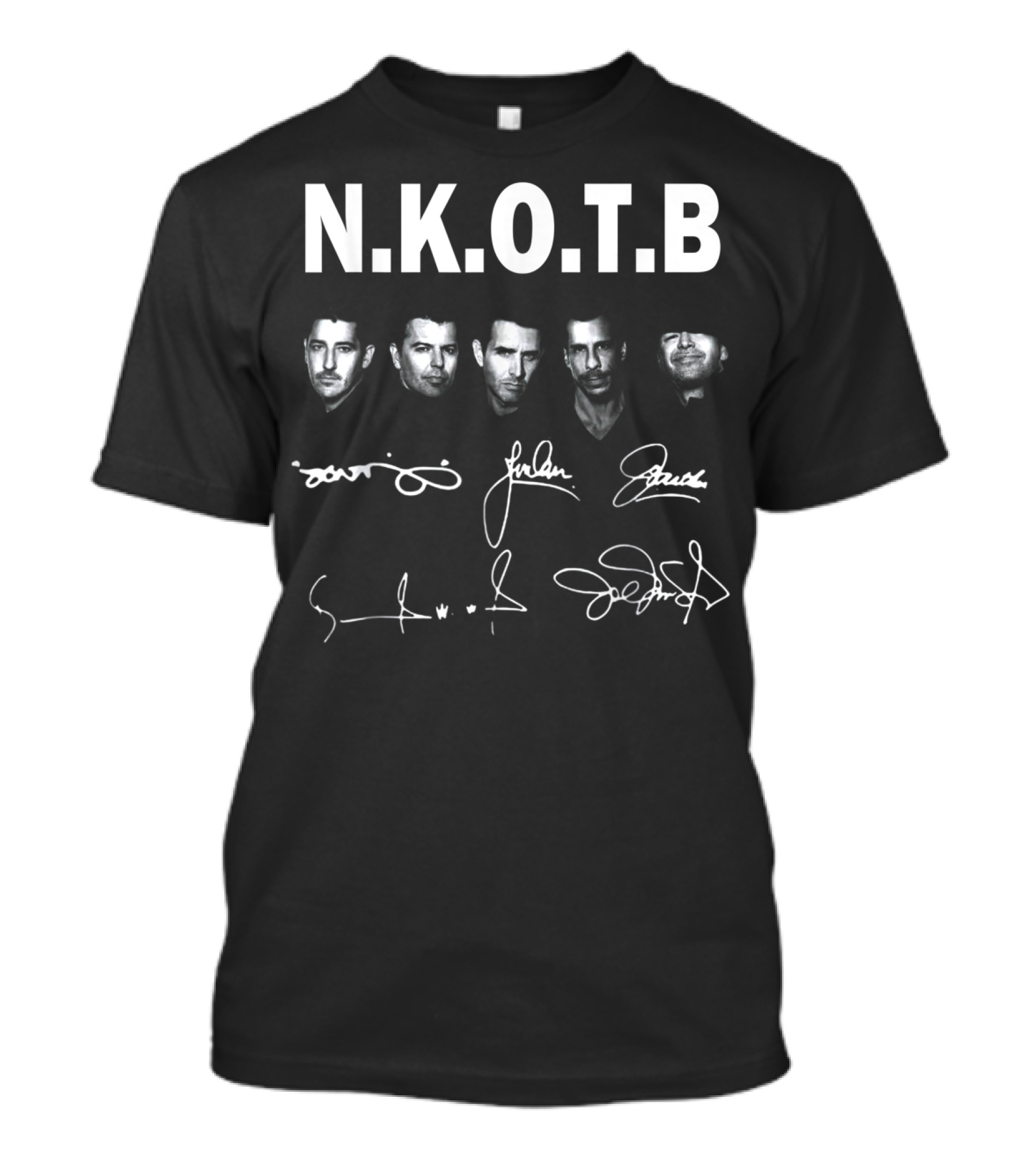 N.K.O.T.B Black Signature Vinyl Style Royal Band Members T-Shirt