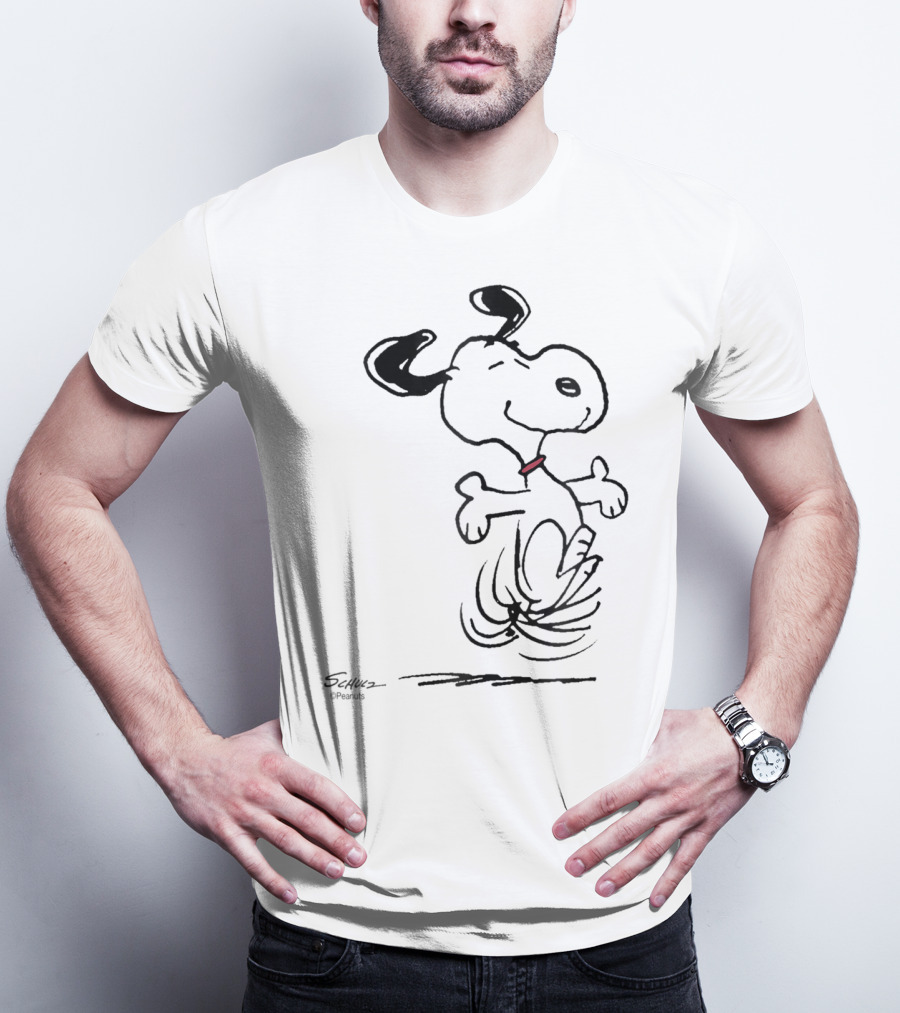 Snoopy Dancing Dog Peanuts Classic By Schulz T-Shirt