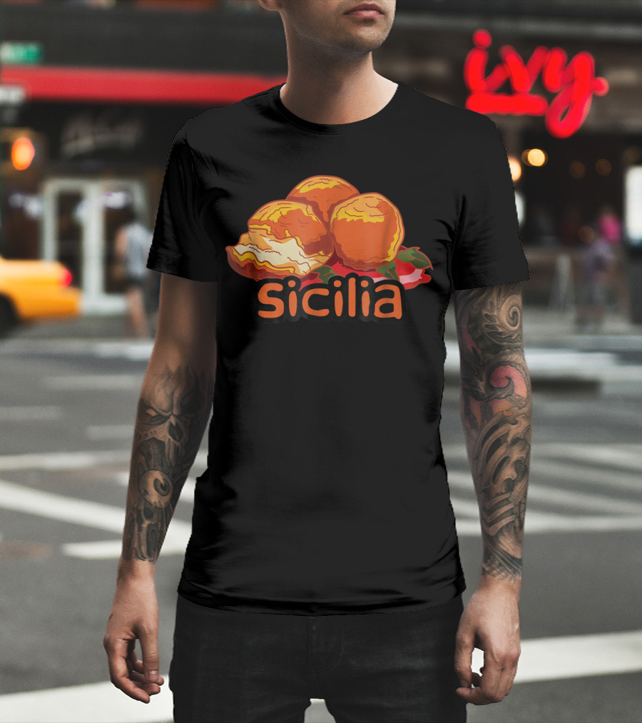 Sicilia Arancini Rice Balls Sicily T-Shirt