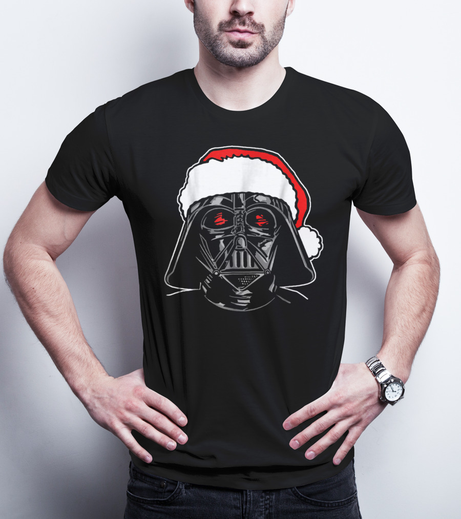 Darth Vader Santa Christmas Star Wars Sketch T-Shirt