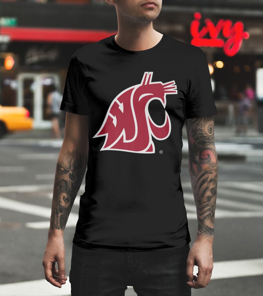 Washington State Cougars NCAA Logo PPWST03 T-Shirt