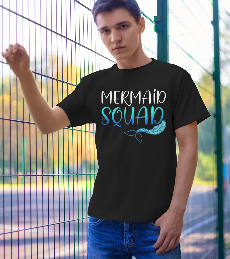 Mermaid Squad Fun Ocean Tail Insight T-Shirt