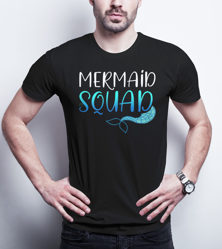 Mermaid Squad Fun Ocean Tail Insight T-Shirt